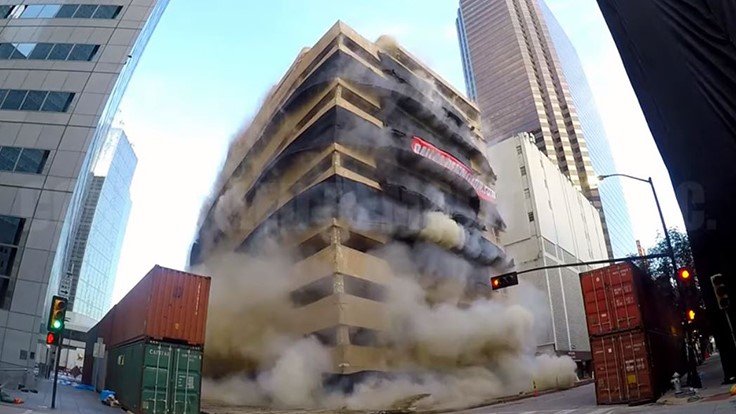 CDI implodes downtown Dallas building - Construction & Demolition Recycling