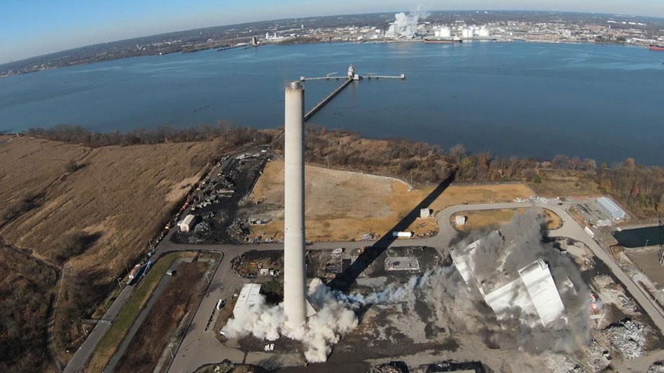 Video: Total Wrecking & Demolition implodes Logan Generating Station ...